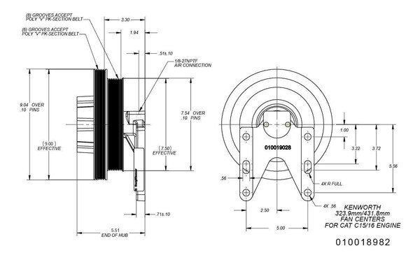 010018982 - Kit Masters - Fan Hub Assy