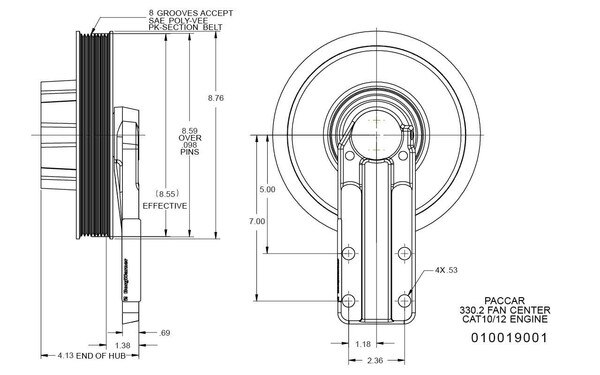 010019001 - Kit Masters - Fan Hub Assy
