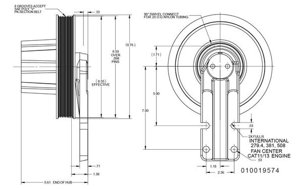 010019574 - Kit Masters - Fan Hub Assy