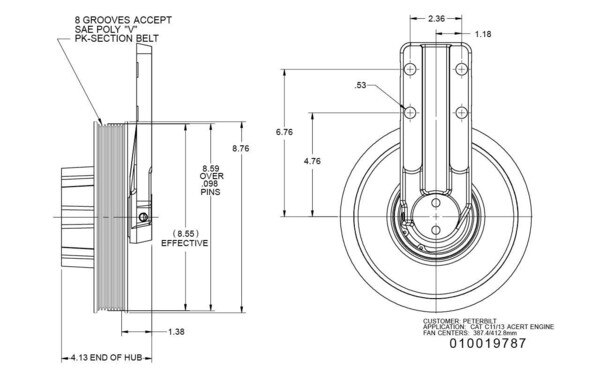 010019787 - Kit Masters - Fan Hub Assy