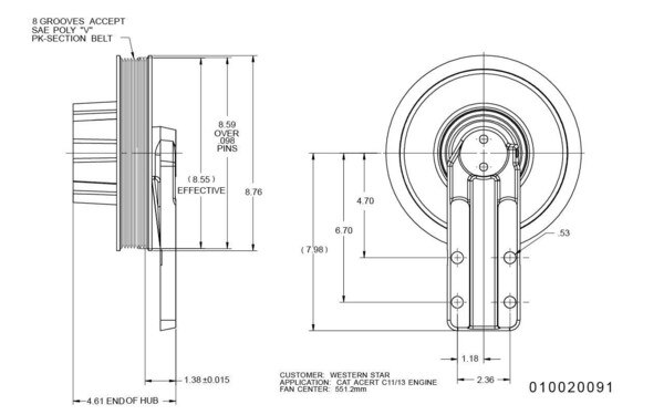 010020091 - Kit Masters - Fan Hub Assy