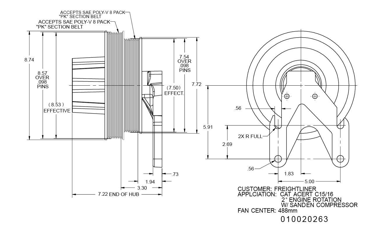 010020263 - Kit Masters - Fan Hub Assy