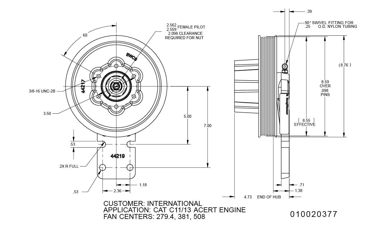 010020377 - Kit Masters - Fan Hub Assy