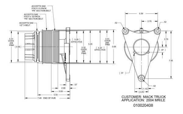 010020408 - Kit Masters - Fan Hub Assy