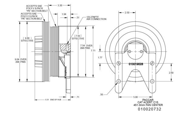 010020732 - Kit Masters - Fan Hub Assy