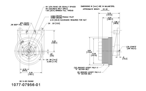1077-07956-01 - Kit Masters - Fan Hub Assy