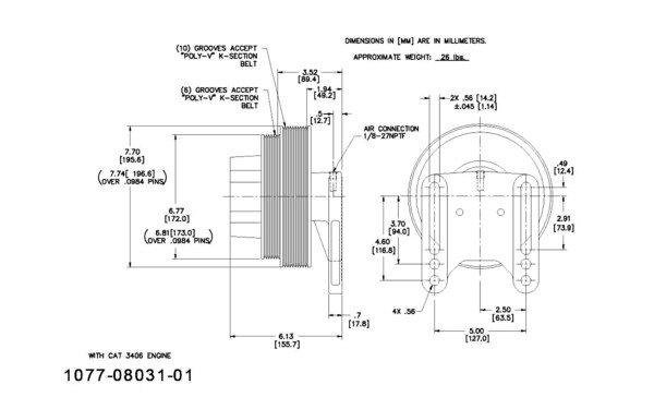 1077-08031-01 - Kit Masters - Fan Hub Assy