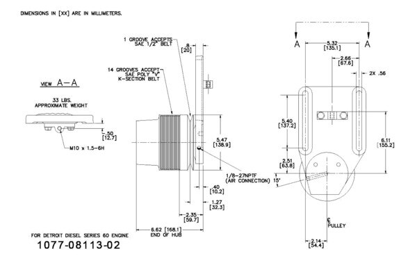 1077-08113-02 - Kit Masters - Fan Hub Assy