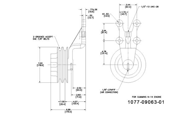 1077-09063-01 - Kit Masters - Fan Hub Assy