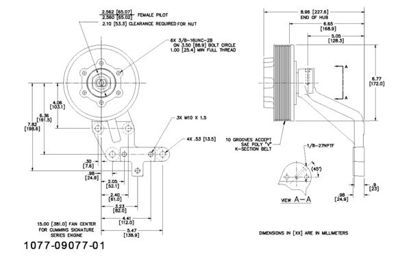 1077-09077-01 - Kit Masters - Fan Hub Assy