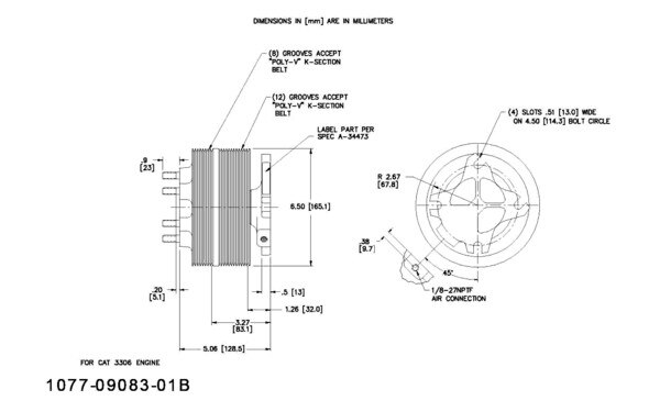 1077-09083-01B - Kit Masters - Fan Hub Assy
