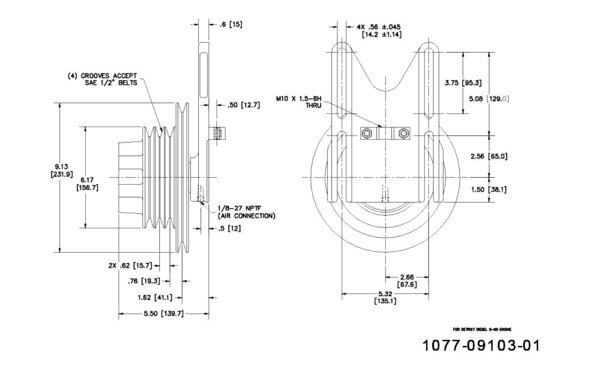 1077-09103-01 - Kit Masters - Fan Hub Assy