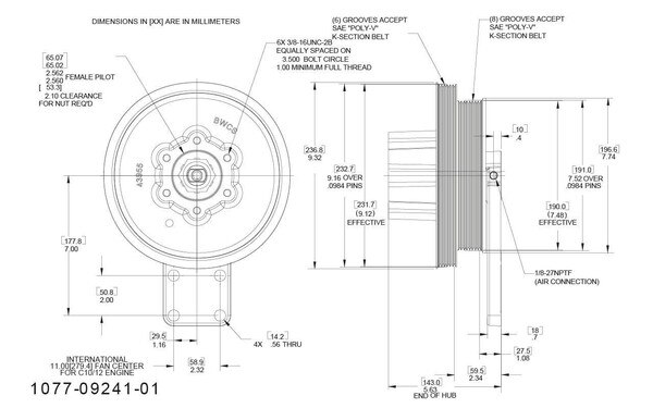 1077-09241-01 - Kit Masters - Fan Hub Assy