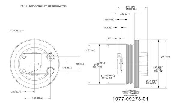 1077-09273-01 - Kit Masters - Fan Hub Assy