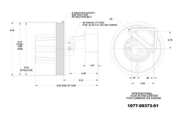 1077-09373-01 - Kit Masters - Fan Hub Assy