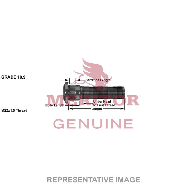 20X2282 - Meritor - Stud Wheel Rh