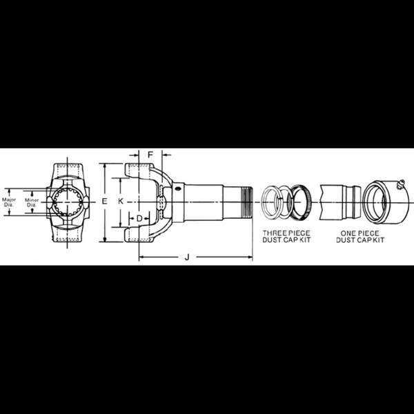 3-3-3401X - Dana - Slip Yoke Assy