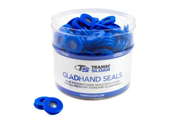 441828 - Tramec Sloan - Gladhand Seal Bucket, 100 Blue Polyurethane ...