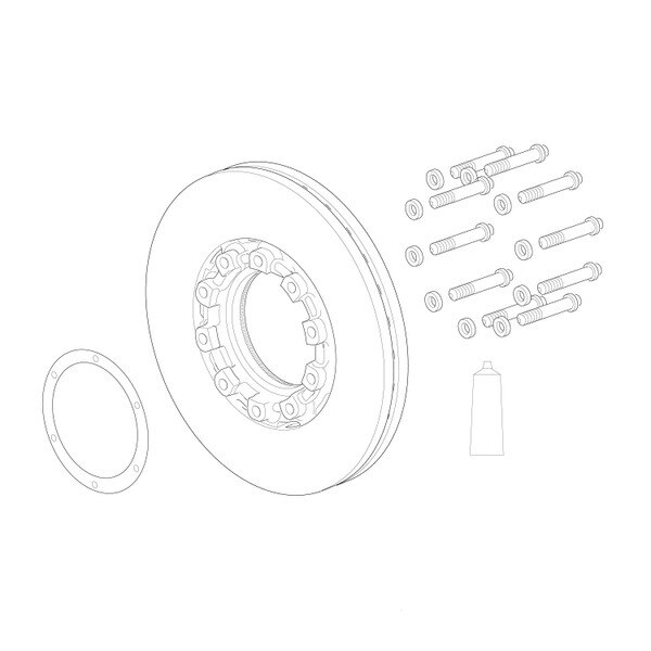 51830036 - Saf Holland - Brake Rotor Rep. Kit-P89 Inte