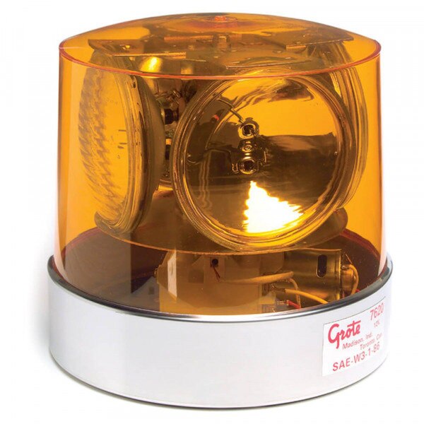 76203 - Grote - EMERGENCY LIGHTING, YELLOW, COMPACT 4-SEALED BEAMS ROTO ...