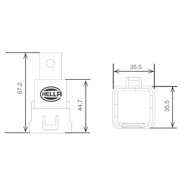 933332207 - Hella Inc. - Relay-24V-10/20A-Spdt-Res-Wth