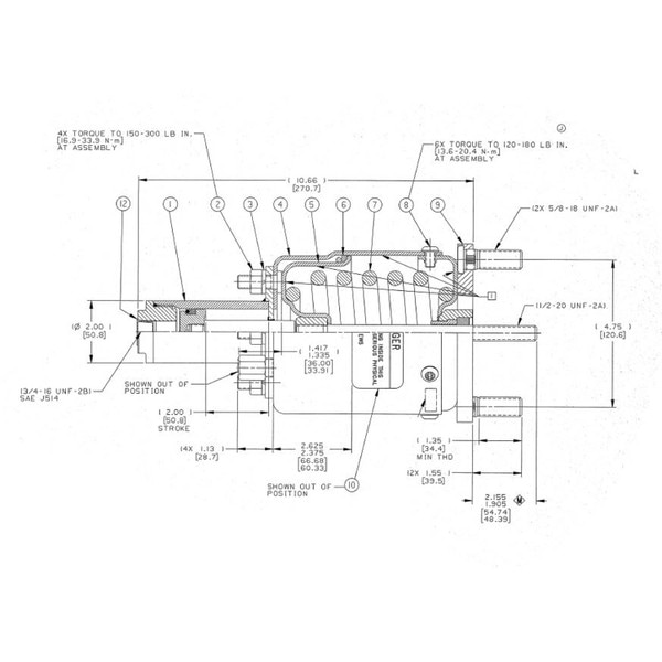 N36000A - Haldex - MAXIBRAKE® HR-Series Air Spring Brake Chamber