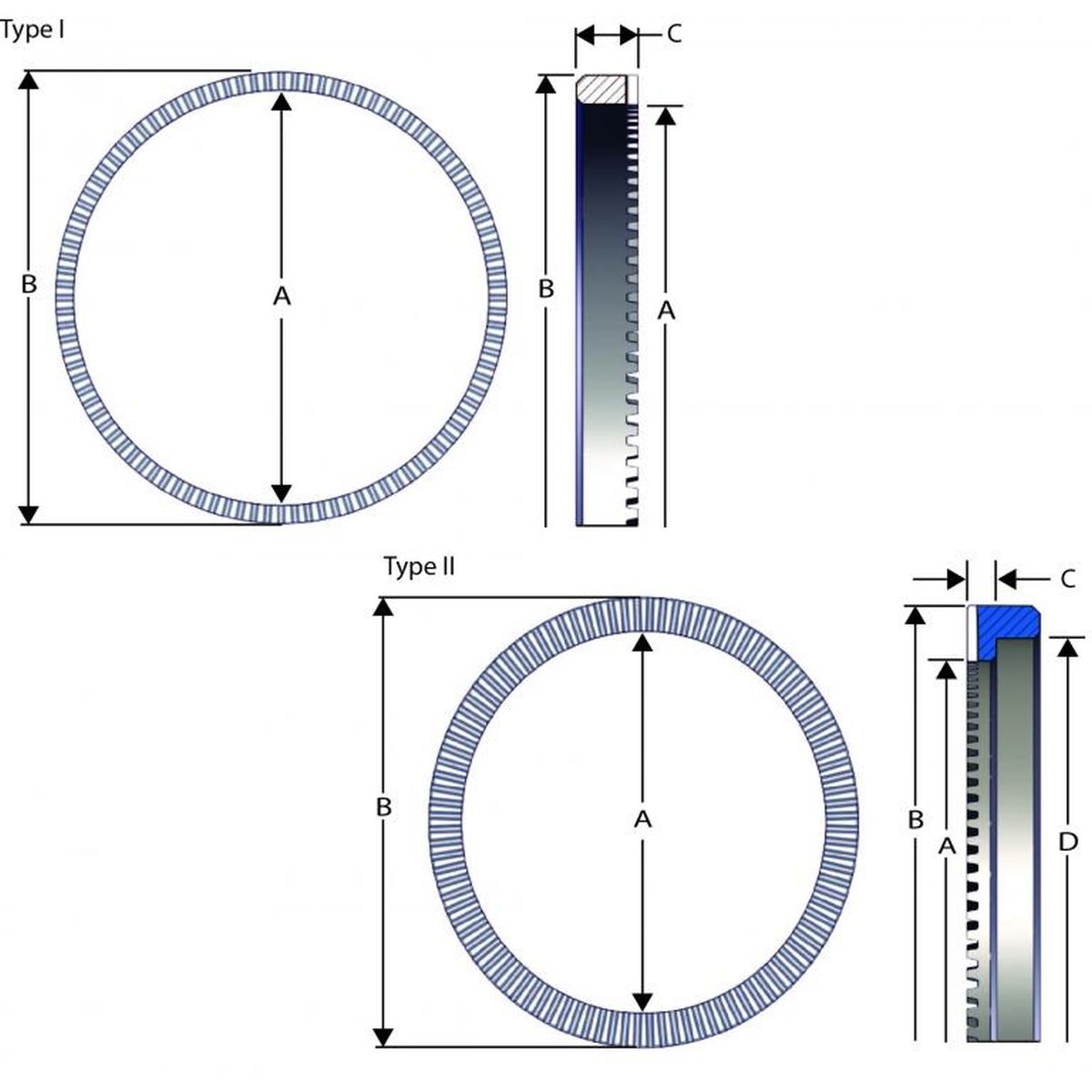 W1294 - Lippert - Gunite Abs Exciter Ring - 6.44 In. I.D.